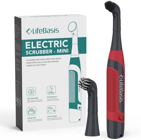 Amazon.com: kHelfer Electric Cleaning Brush with Battery Power, KH6A ...