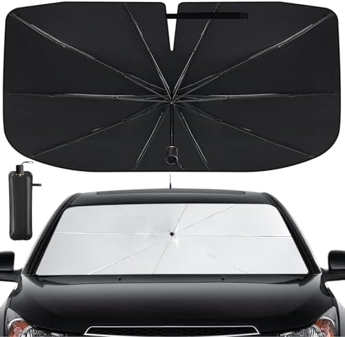 Amazon.com: Car Windshield Sun Shade,Nano 5-Layer Foldable Car Shade ...