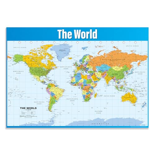 Best Large Wall Map Of The World in the UK - 2025