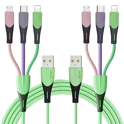 Multi Charging Cable 5A 3 in 1 Multiple USB Super Fast Charging Cable ...