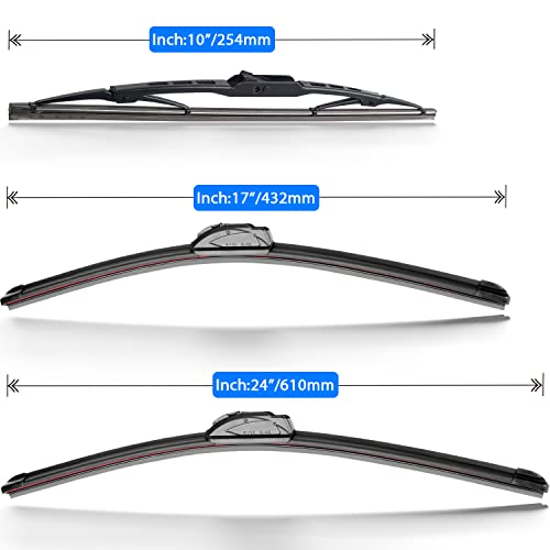 Snapklik.com : RAINTOK Windshield Wiper Blades Replacement For Dodge ...