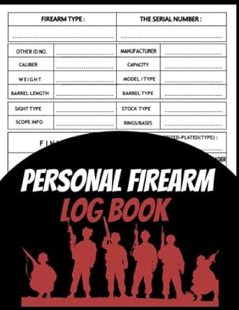 Amazon.com: Personal Firearm Log Book: Firearms Acquisition ...
