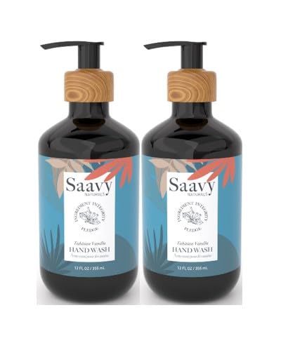 Amazon.com : Saavy Naturals Tahitian Vanilla Liquid Hand Soap ...