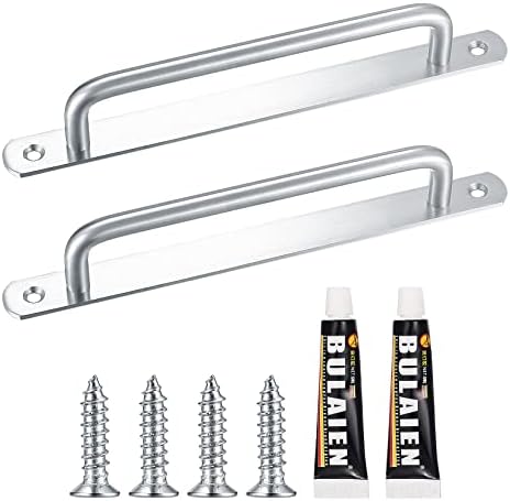 Amazon.com: ANBEEISS 2 Pcs Sliding Barn Door Handles with Plates, 8.8 ...