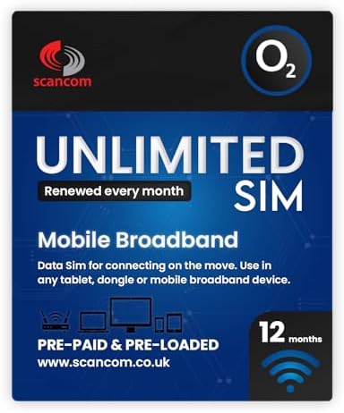 O2 Unlimited 5G Data SIM - Perfect for unlocked Phones, Routers ...