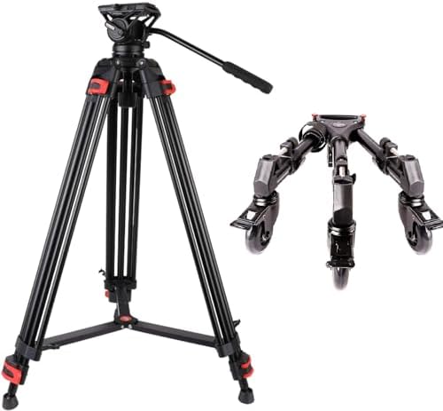 Amazon.com : Famall Video Tripod with Photography Tripod Dolly ...