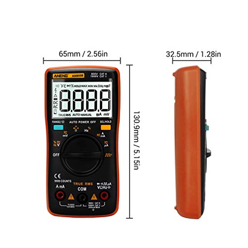 Digital Multi-Tester AN8008 Digital-Multimeter 9999 Counts Transistor ...