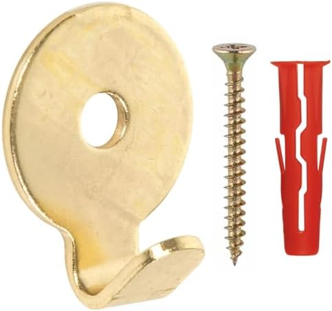 Taskar Heavy Duty Brass Picture Hooks & Fixings Pack of 3 : Amazon.co ...