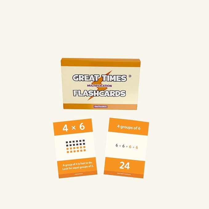 Amazon.com: Tang Math Games - Great Times - Multiplication Flash Cards ...