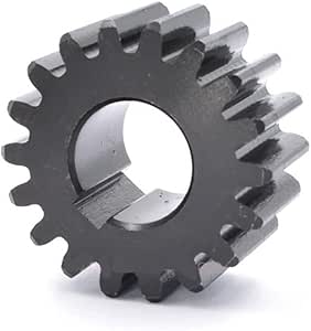 FRSWEQY Engrenage Droit 12T-21T 2M, 1 pièce, 45# Acier 12 13 14 15 16 17 18 19 20 21 Dents ...