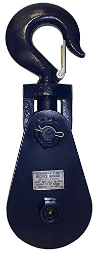 B/A Products 6I-15T8 15T/8" Snatch Block with Latch, 6.25 Height, 12.5 ...