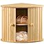 Navaris Wooden Bread Box - Countertop Kitchen Farmhouse Corner Wood ...