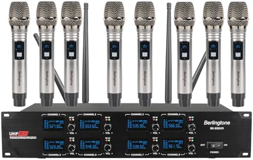 Amazon.com: Pyle VHF Wireless System-Rack Mountable 8 Channel Cordless ...