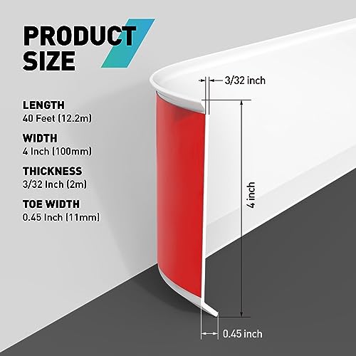 Snapklik.com : FCSOTSPS Baseboard Trim, 40 Feet 4 Inch Peel And Stick ...