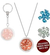 Amazon.com: DND Dice Set Locket/Keychain - 3 Polyhedral Mini Dice Sets ...