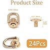 Amazon.com: INKNOTE 24 Pcs D Ring Stud Screw Ball Post Head Buttons 360 ...
