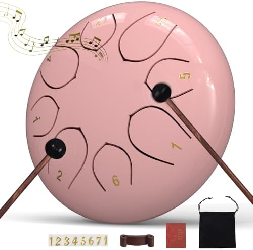 Amazon.com: Rain Drum for Outside Garden, 6 Inches 8 Notes Steel Tongue ...
