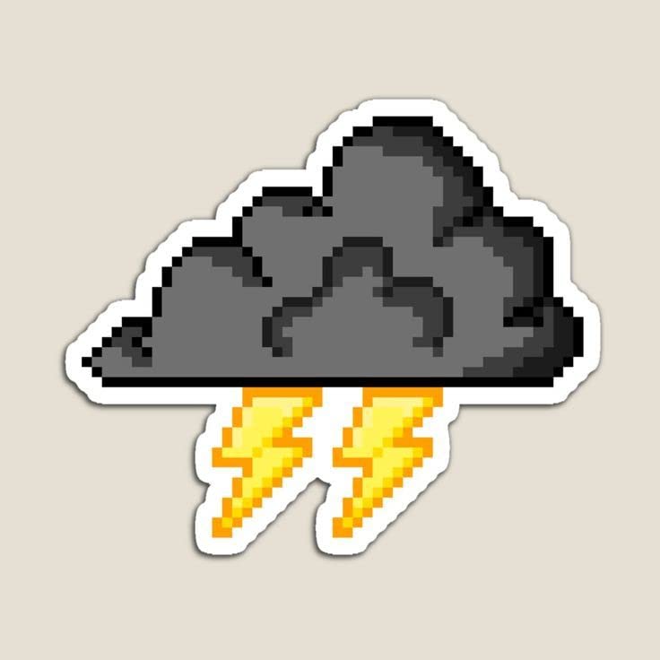 Amazon.com - Angry Cloud Lightning Storm_Sticker -Vinyl -Decal for car ...