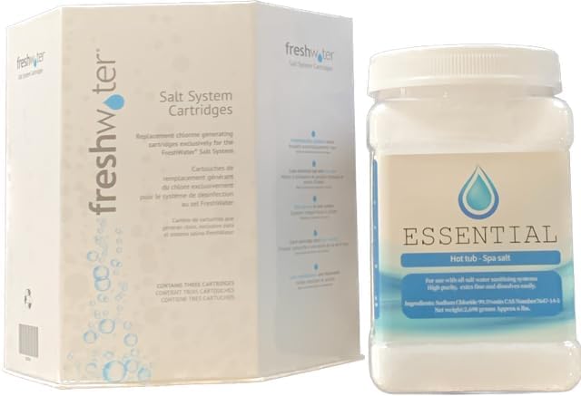 Amazon.com: Freshwater Salt System Cartridge (3) and 6lb Spa Salt ...