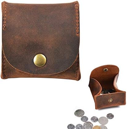 Amazon.com: Aruma Rustic Leather Moon Pocket Coin Case Genuine Leather ...