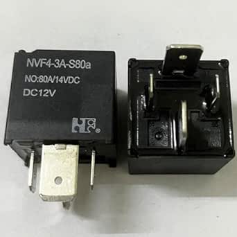Amazon.com: NVF4-3A-S80a 12V 80A 4-Pin Mini-ISO Automotive Power Relay ...