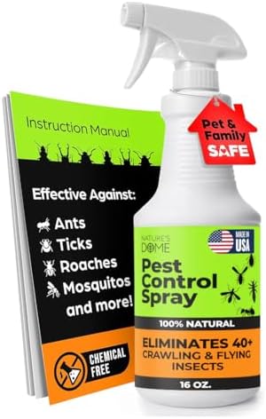 Amazon.com: Nature’s Dome Pest Control Spray 16 Oz | 100% Natural Ant ...