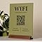 Amazon.com: Rectangular QR Code Table Sign (WiFi) - Personalized ...