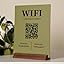 Amazon.com: Rectangular QR Code Table Sign (WiFi) - Personalized ...