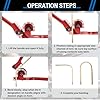 SYIZYEN 3 In 1 Tubing Bender, 0-180 Degrees Tube Bender Manual Pipe Bender Tool for 1/4 5/16 3/8 ...