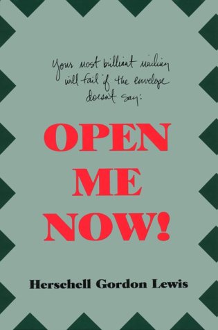 Open Me Now: Lewis, Herschell Gordon: 9781566250368: Amazon.com: Books