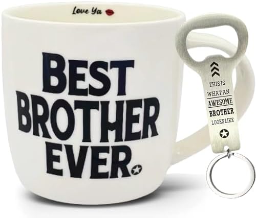 Amazon.com: Thank You for Being My Brother - Personalized Black Mug ...