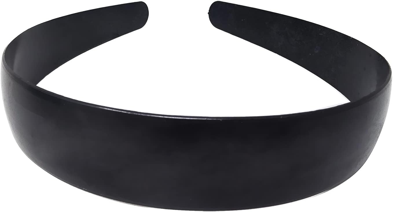 Amazon.com : HESTYA White Craft Plastic Headbands 1 Inch Plain No Teeth ...