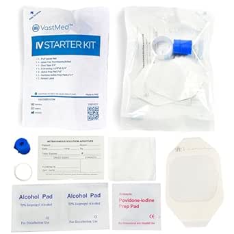 Amazon.com: 50PCs IV Starter Kit with Gauze/Chlorascrub Swab LF by ...
