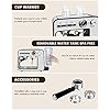 Amazon.com: Teglu Espresso Machine 20 Bar with Milk Frother, Semi ...