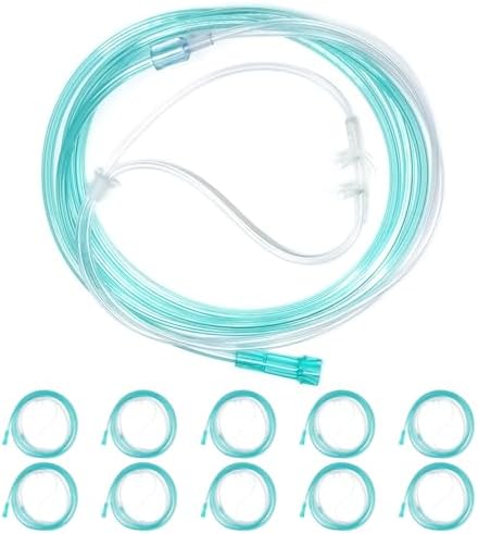 Amazon.com: 10 Pack High-Flow Ultra Soft Nasal Oxygen Cannula, Green ...