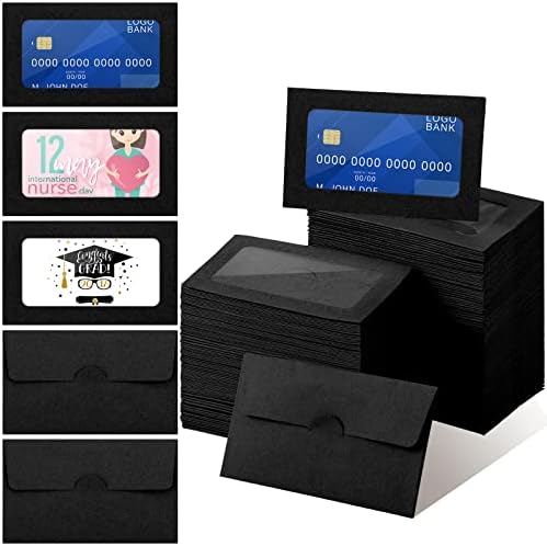 Amazon.com : Geyee 260 Pcs Bulk Paper Window Gift Card Envelopes 3.9 x ...