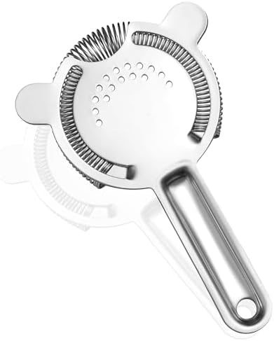 Amazon.com: Cocktail Strainer – Stainless Steel Hawthorne Strainer with ...