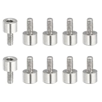 PATIKIL 10 Pcs M2x3+4mm Stainless Steel Standoff Extension Posts Screws ...