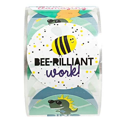 Snapklik.com : Cute Animal Pun Teacher Stickers / 500 Motivational ...