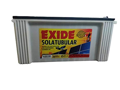 Exide Solar C10 Tubular Battery - 100AH Inverter Battery 6LMS 100 ...
