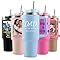 Amazon.com | RYTOTHU Custom Tumbler with Handle and Straw - 40 Oz Personalized Insulated ...