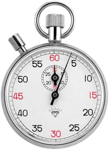 Amazon.com : Stop Watch Stainless Steel Mechanical Analog Stopwatch ...