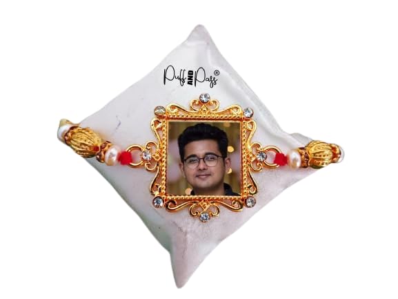 Puff AND Pass Personalized Photo Print Rakhi | Customised Rakhi | Gift ...