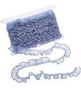 Amazon.com: GORGECRAFT 10 Yards Ruffled Lace Trims Organza Pleated Lace ...