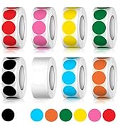 10 Couleurs 20mm Gommettes Autocollantes Rondes 1400 Pcs Gommettes ...