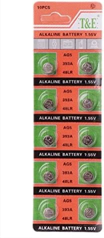 10 x 1.55V Button Coin Cell Watch Battery Batteries AG5 AG-5 LR750 ...