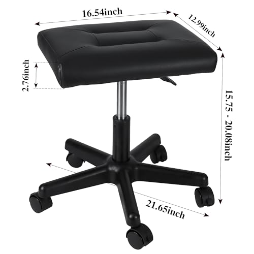 Snapklik.com : Footrest Stool On Wheels 15-20 Height Adjustable Multi ...