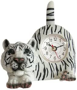 Amazon.com: White Tiger Wagging Tail Animal Clock : Home & Kitchen