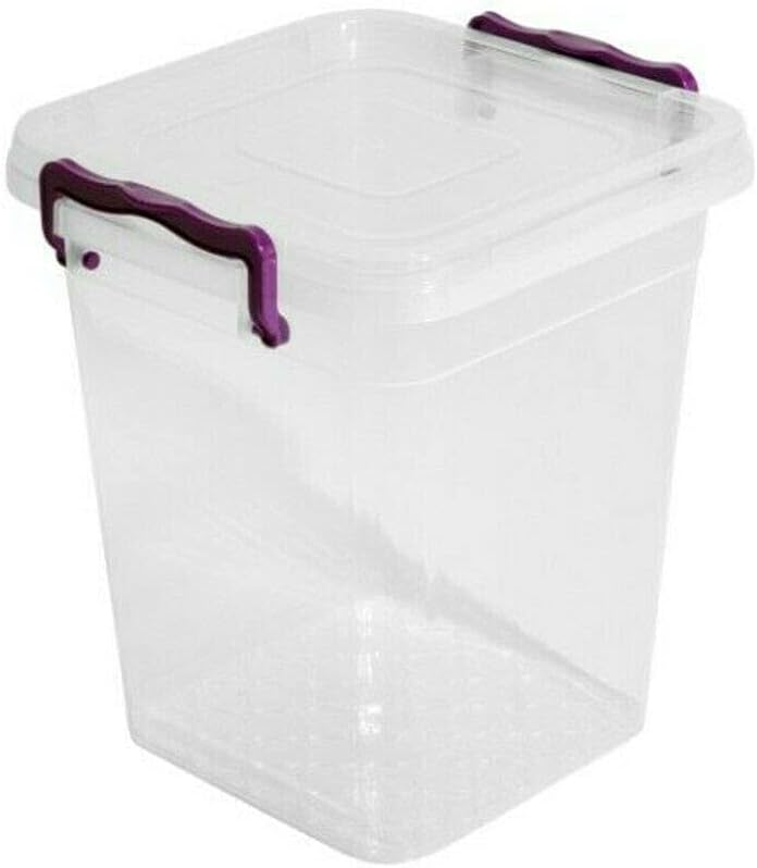 Easy Shopping® Clear Plastic Storage Box Lid Clip Locking Office Home ...