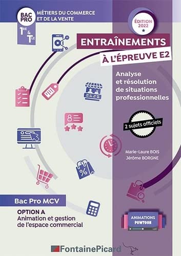 Amazon.fr - Entraînements à l'épreuve E2 Analyse et résolution de situations professionnelles ...